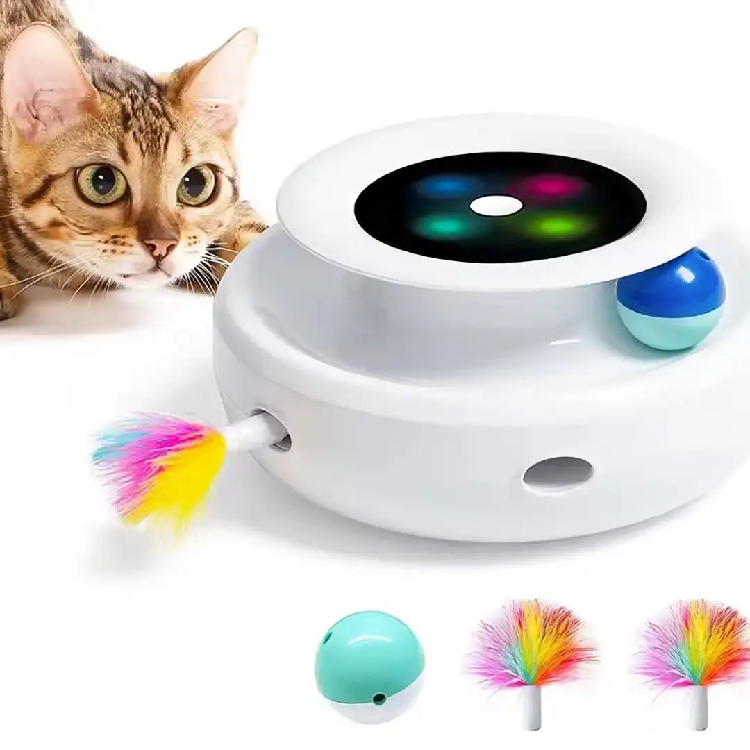 Automatic Feather Fun Ball Toy – Pet Nest
